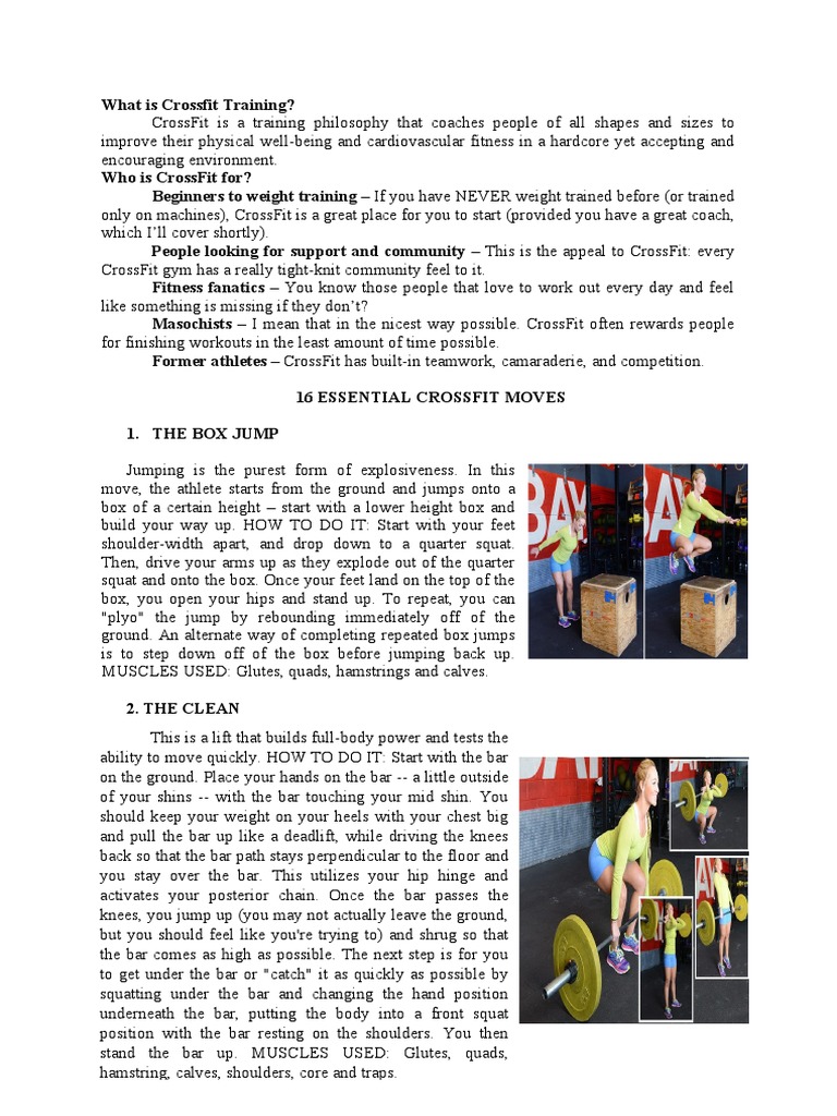 Understanding CrossFit Training | PDF | Physical Exercise | Limbs (Anatomy)