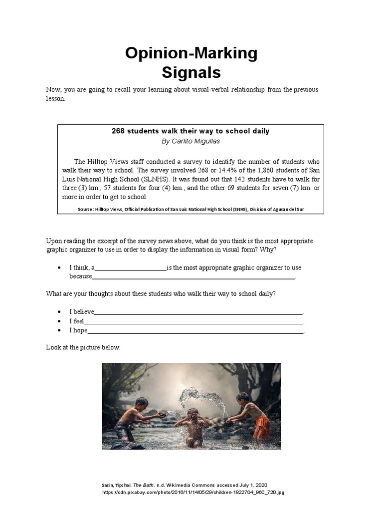 Opinion Marking Signals | PDF | Experience | Knowledge