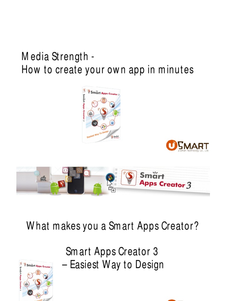 Smart Apps Creator 3 Introduce | PDF | Mobile App | You Tube