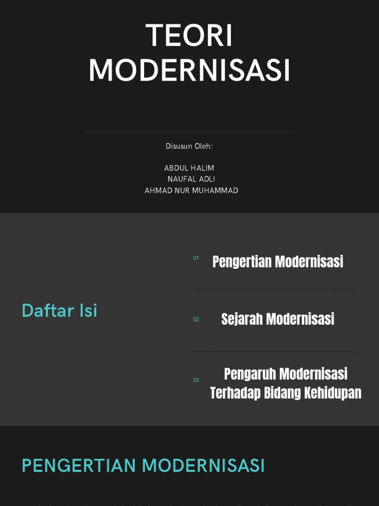 Teori Modernisasi | PDF