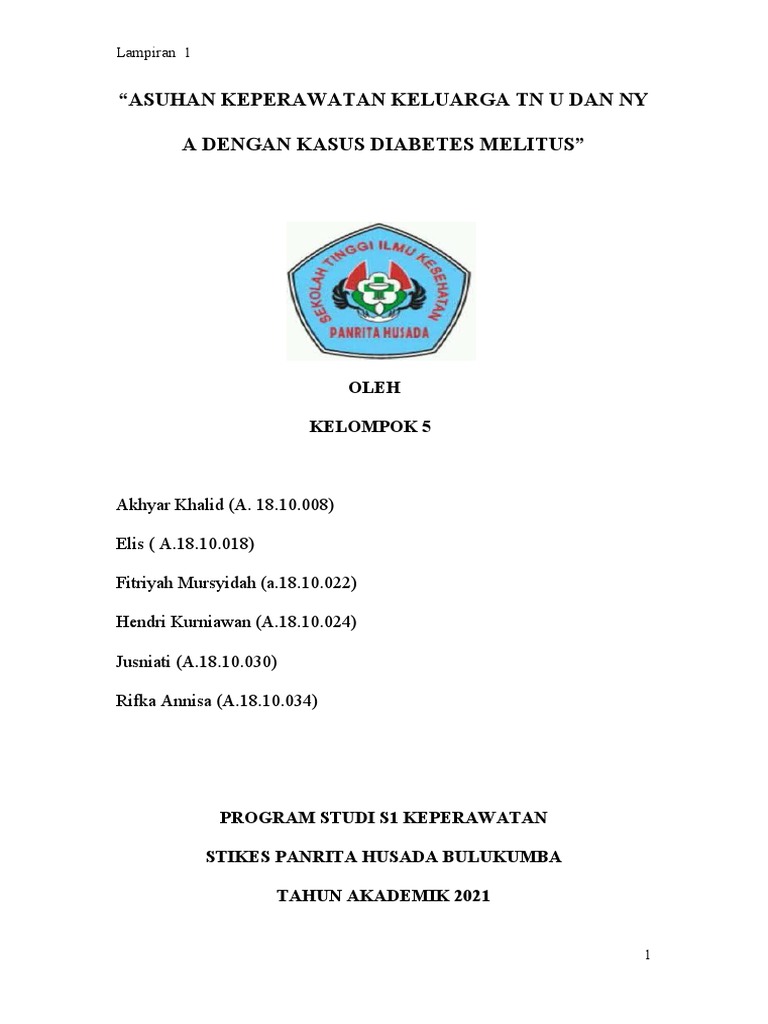 Askep Keluarga DM | PDF | Pengembangan Diri | Kesehatan Holistik