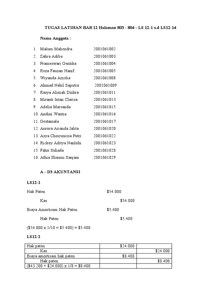 Akm1 - Bab 12 - Kelompok1 - A D3 Akuntansi | PDF | Pengelolaan Keuangan ...
