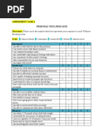 Personal Assessment - 8 Dimensions of Wellness | PDF | Credit Card ...