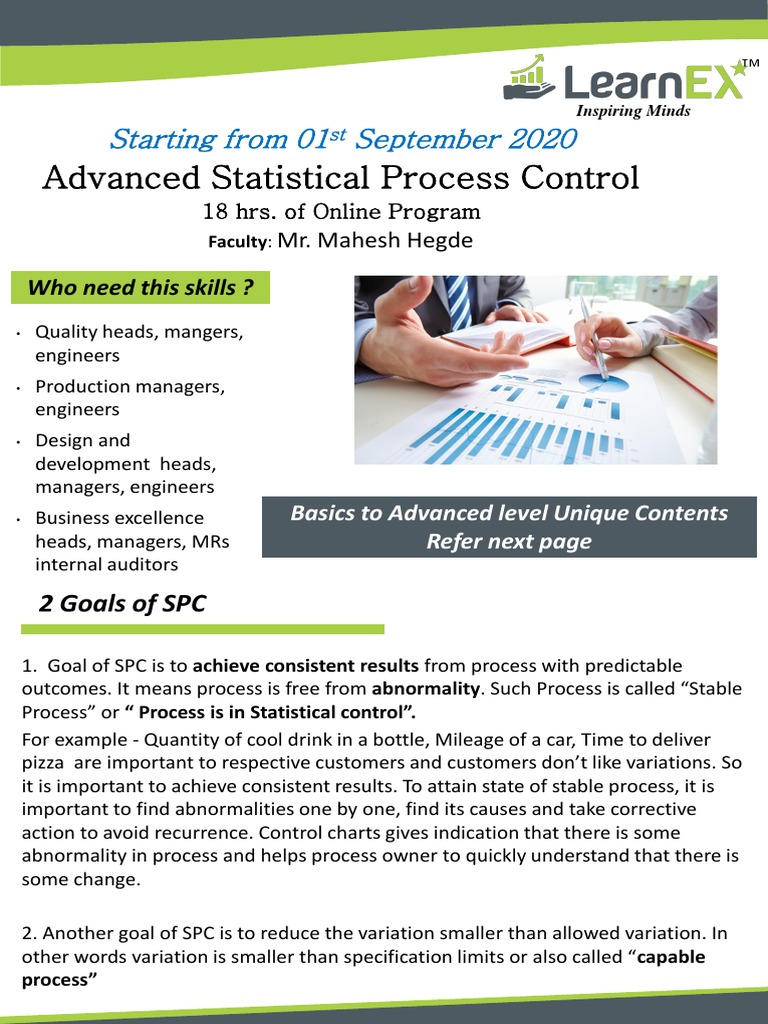 Advanced Statistical Process Control (1) Training | PDF | Histogram | Standard Deviation