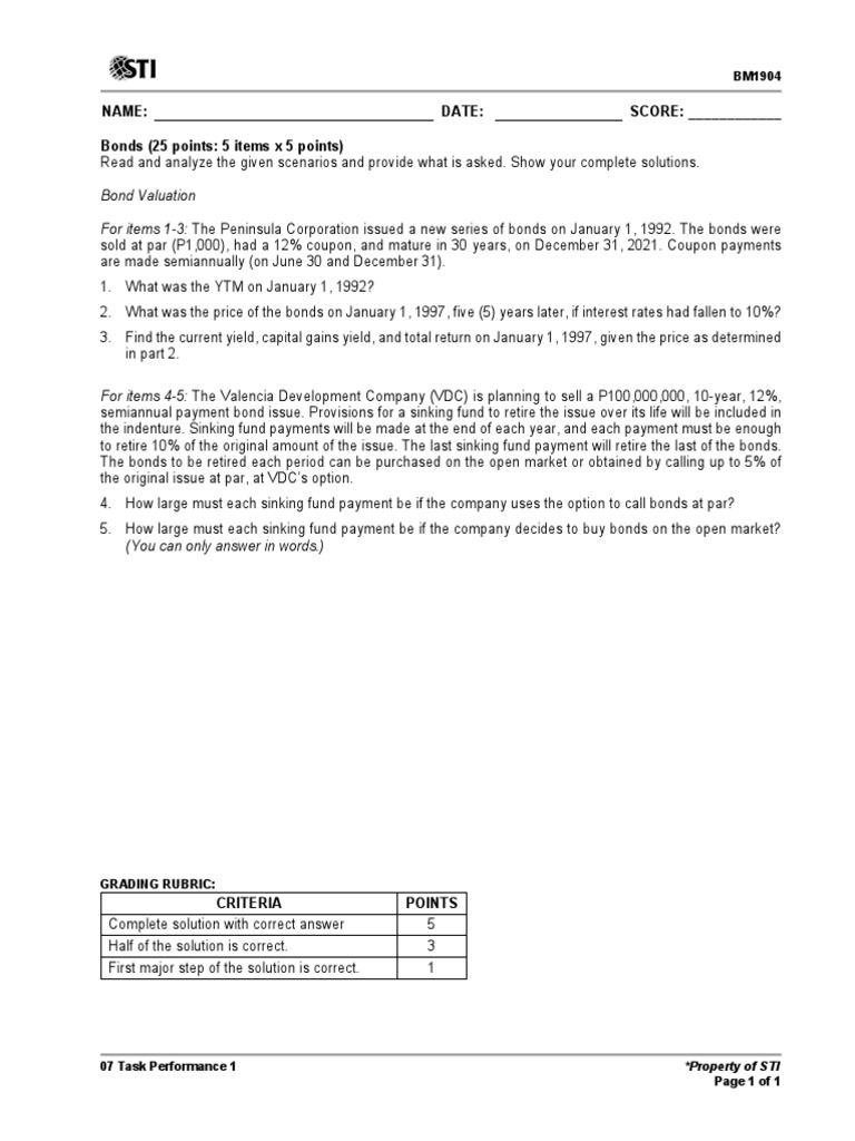 07 Task Performance 1 | PDF