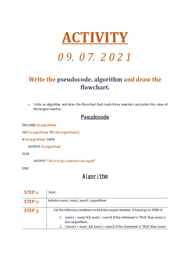 Algorithms and Flowcharts Guide | PDF | Algorithms | Software Engineering