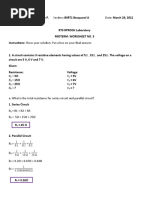 Series and Parallel Circuits Worksheet | PDF | Science & Mathematics