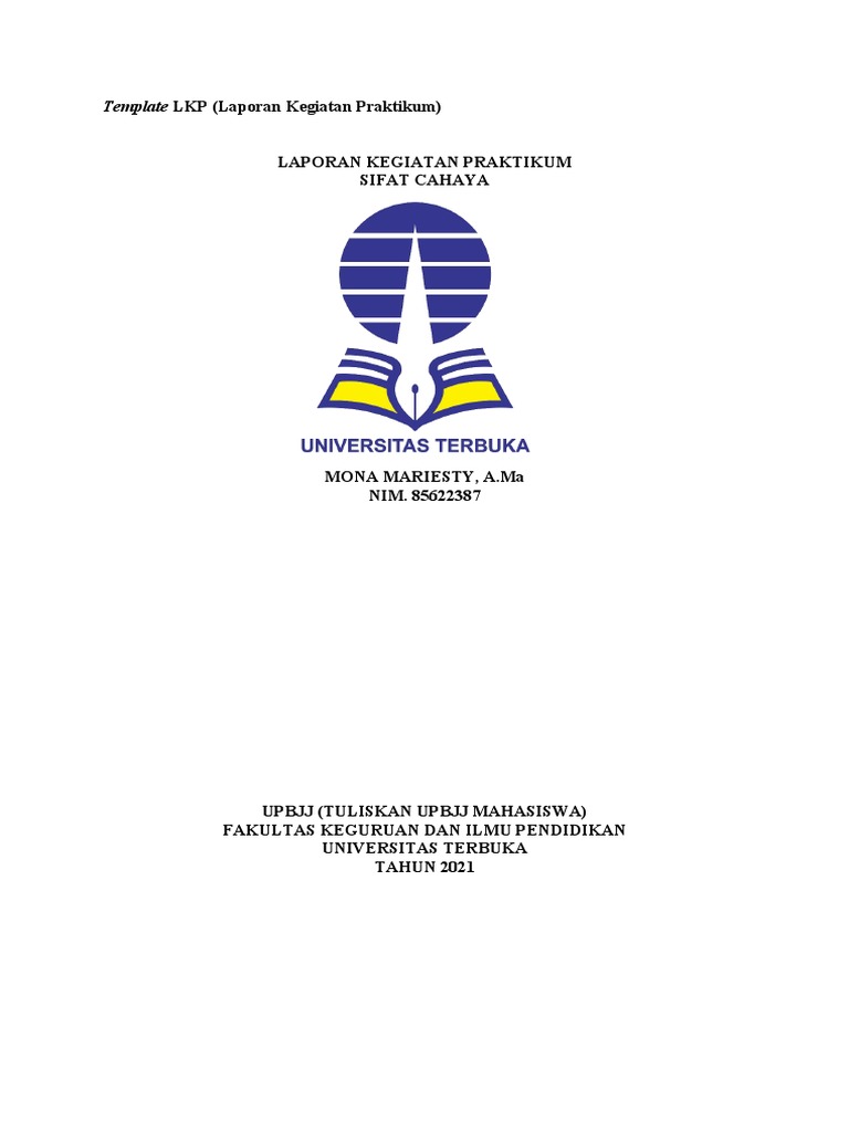 LKP Sifat Cahaya Mona | PDF