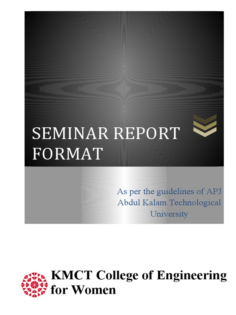 Seminar Report Format | PDF | Paragraph | Theory