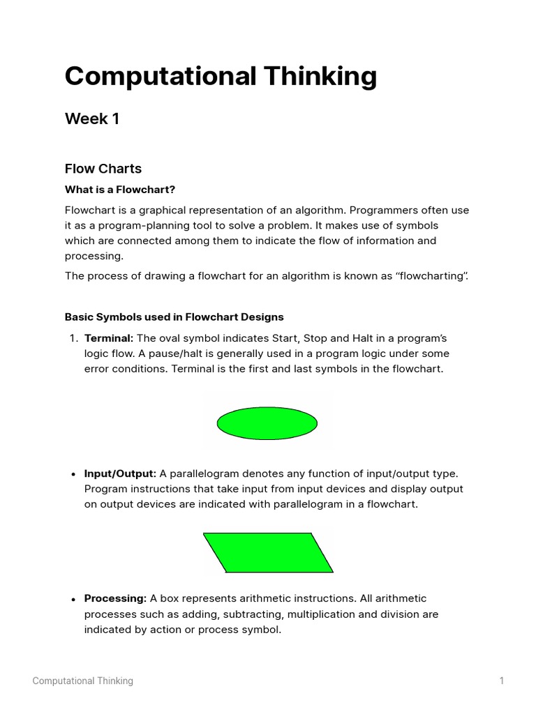 Computational - Thinking Week1 To Week12 | PDF | Data Type | Subroutine Computational - Thinking Week1 To Week12 | PDF | Data Type | Subroutine