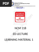 NCM 118a Syllabus - Updated | PDF