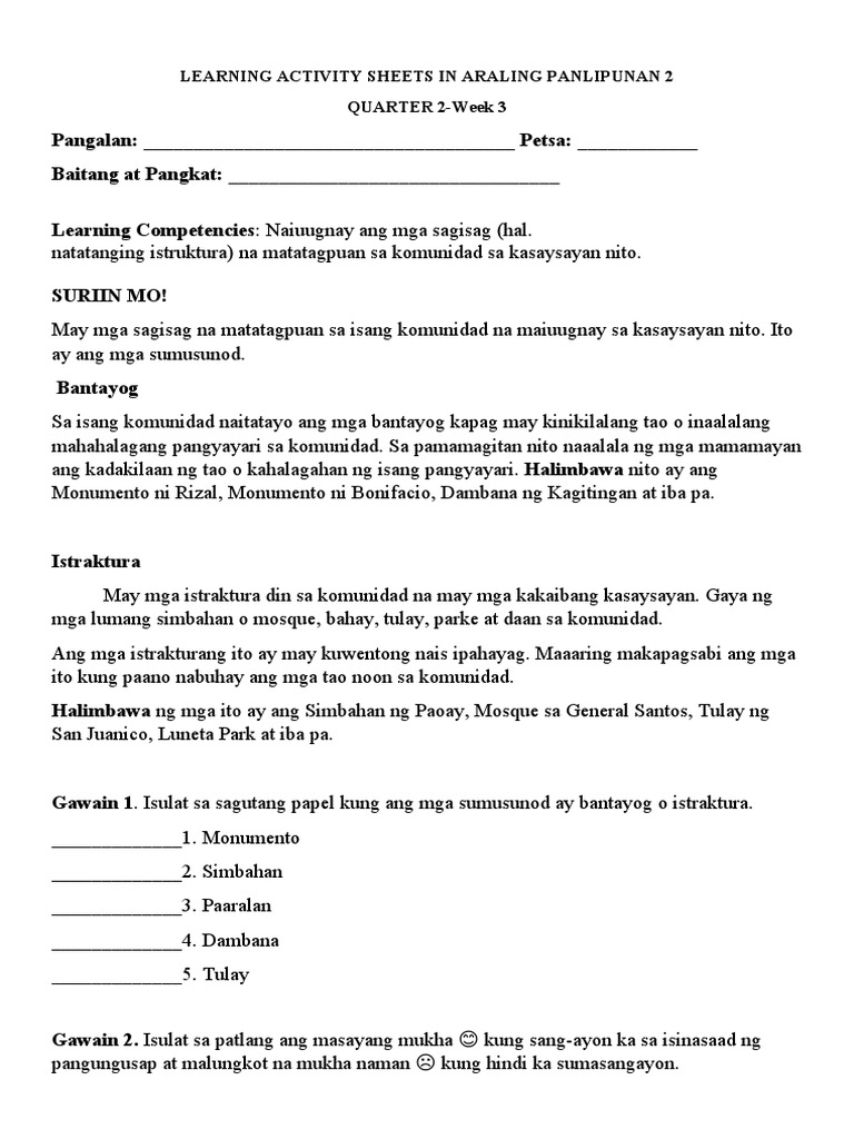 AP Quarter 2 Week 3 | PDF