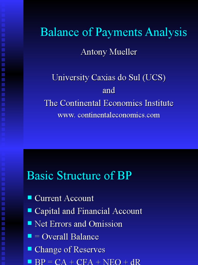 Balance of Payments Analysis | PDF | Business