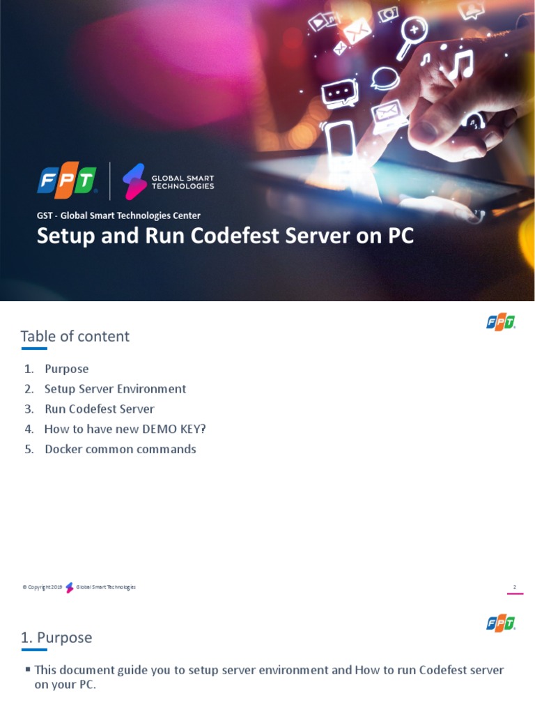 GST - Global Smart Technologies Center: Setup and Run Codefest Server On PC | PDF | Server ...