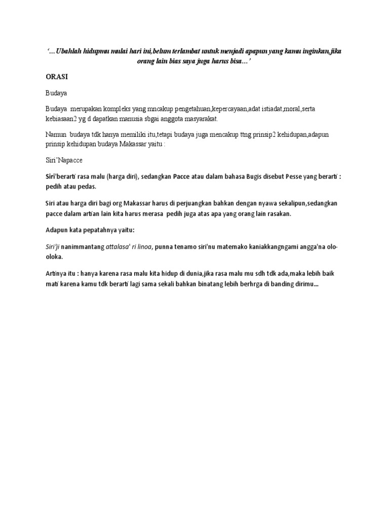 Orasi | PDF | Perjalanan