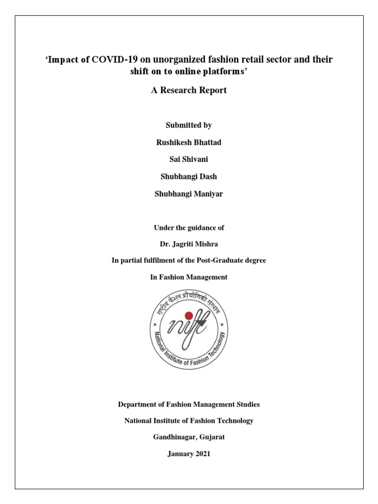 Effect On Unorganized Retail Due To Pandemic and It's Shift From ...