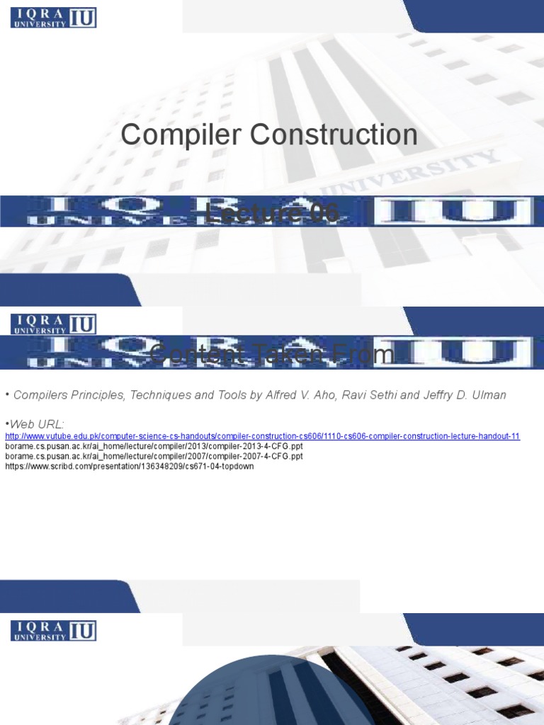 Lecture 06 | PDF | Parsing | Computer Science