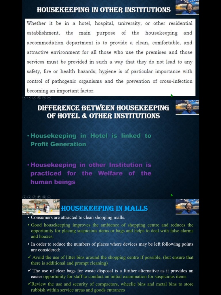Housekeeping in Universities, Malls and Offices | PDF
