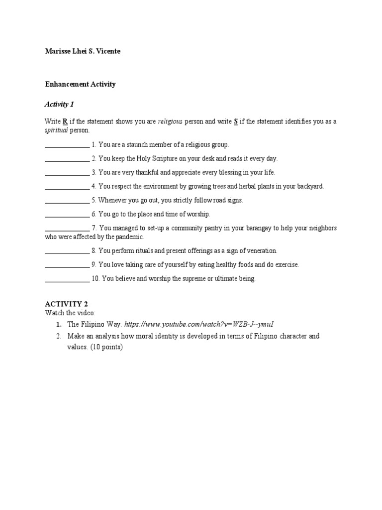 LESSON 8 - The Role of Religion in Ethics | PDF | Wellness