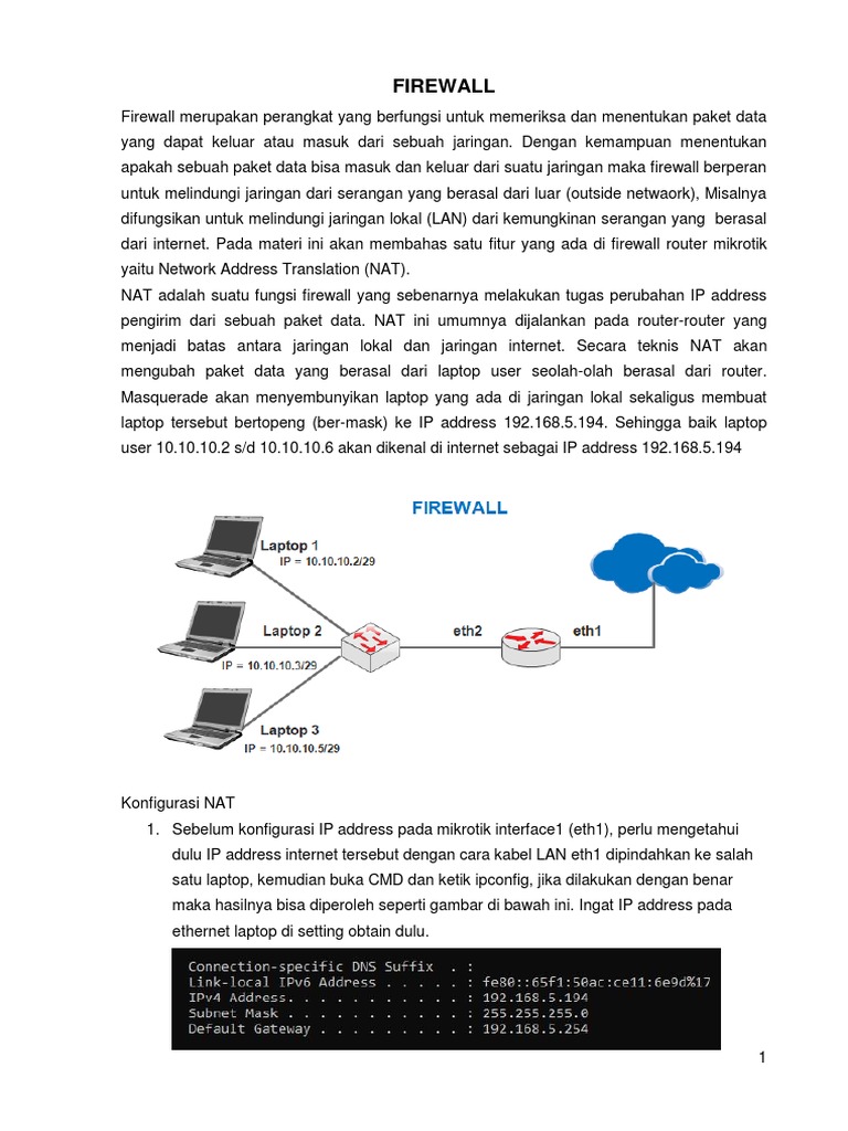 Konfigurasi Firewall | PDF
