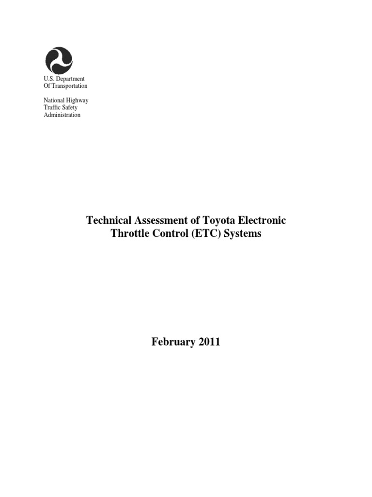 NHTSA-UA Report | PDF | National Highway Traffic Safety Administration ...