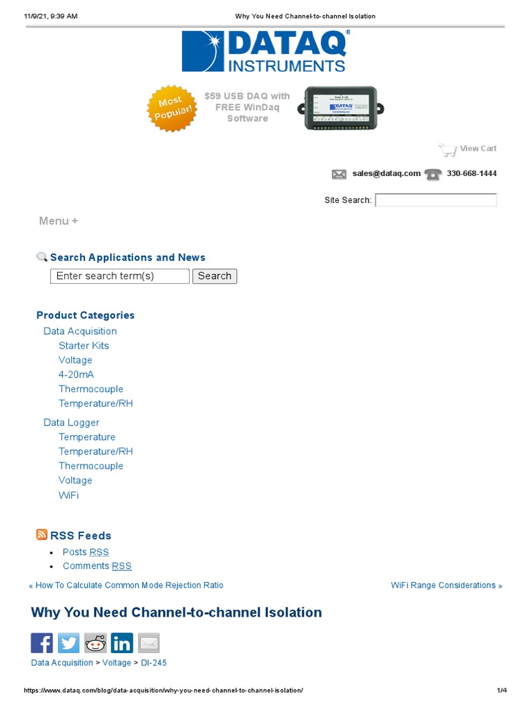 Why You Need Channel-To-Channel Isolation | PDF | Thermocouple | Data ...