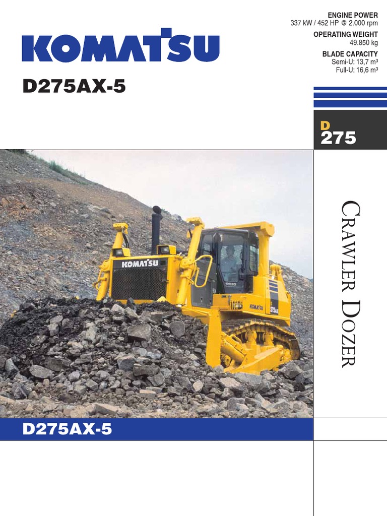 Te D275ax-5 | PDF | Transmission (Mechanics) | Combustion