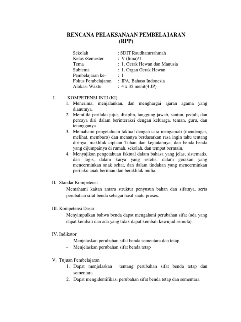 Contoh RPP Inkuiri | PDF