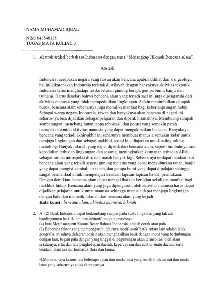 Tugas Mkwu4108 TMK 3 | PDF | Karier & Perkembangan | Seni & Disiplin Bahasa