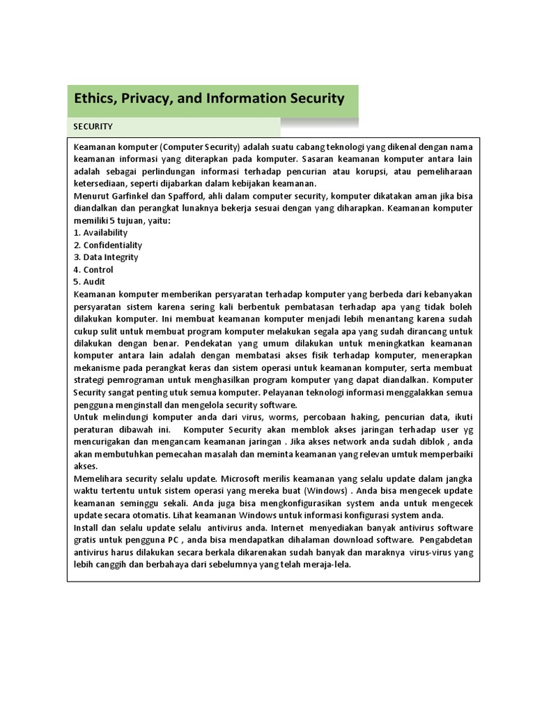 4 - Ethics, Privacy, and | PDF