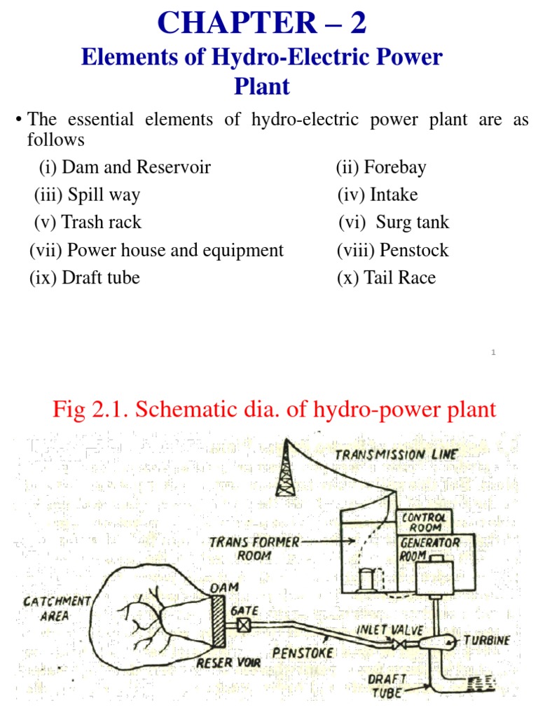 Chapter 2 Components of A Hydroelectric Power System | PDF | Turbine ...
