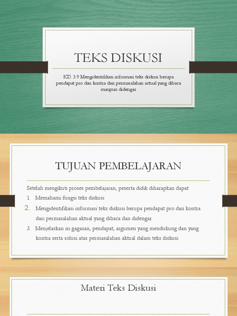Teks Diskusi | PDF | Karier & Perkembangan | Sains & Matematika
