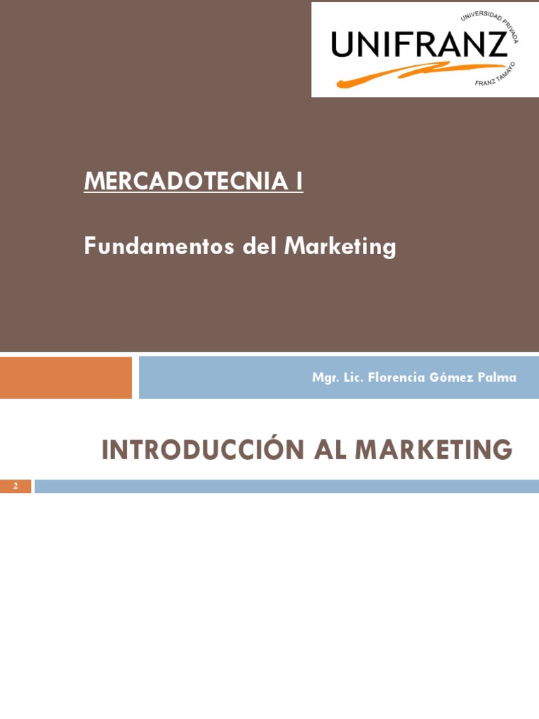 Fundamentos Del Marketing | PDF | Marketing | Mercado (economía)