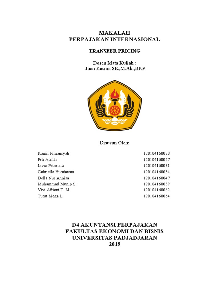 Pajak Internasional - Transfer Pricing KATING | PDF