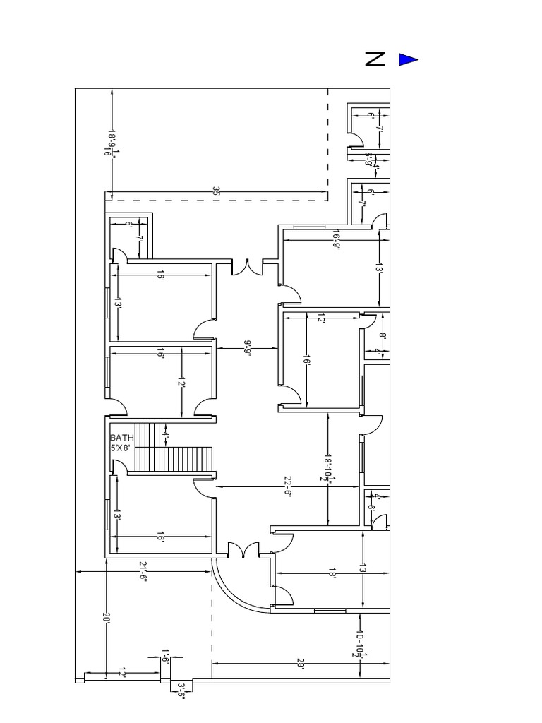 Floor Plan For 5000 SQ - FT House | PDF