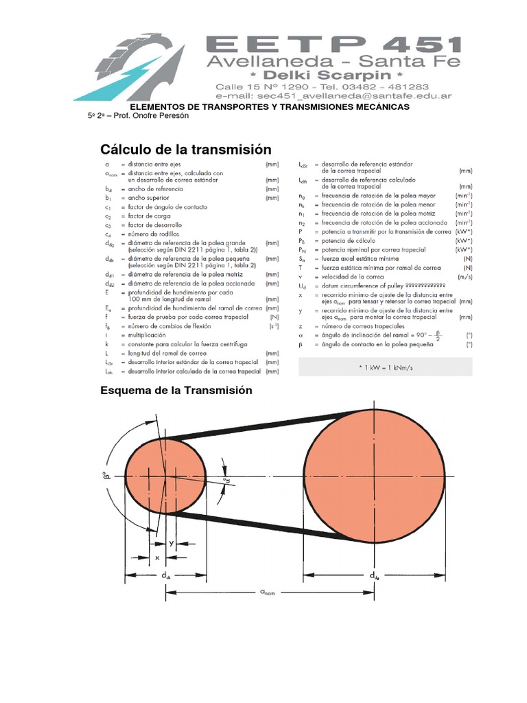 13 Analisis de Cálculo de La Transmisión | PDF | Mecánica | Ingeniería ...