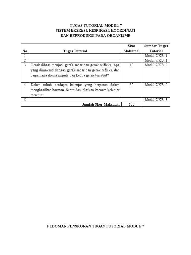 Soal Dan Jawaban Modul 7 | PDF