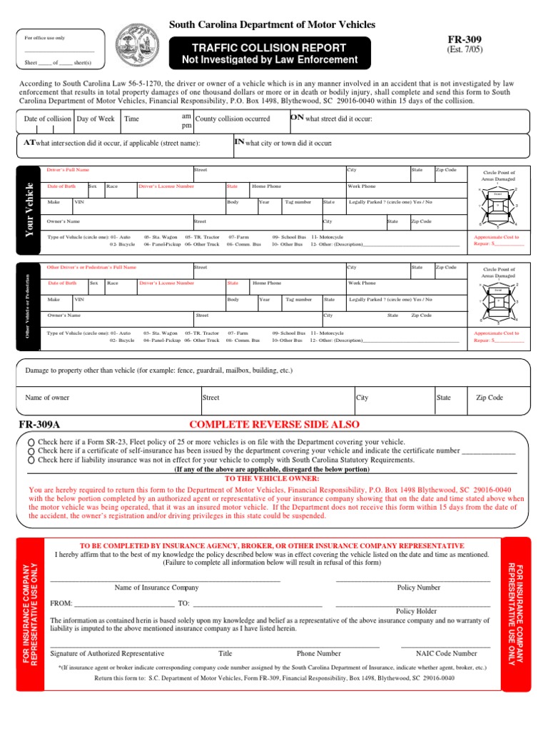 FR 309 | PDF | Traffic Collision | Insurance