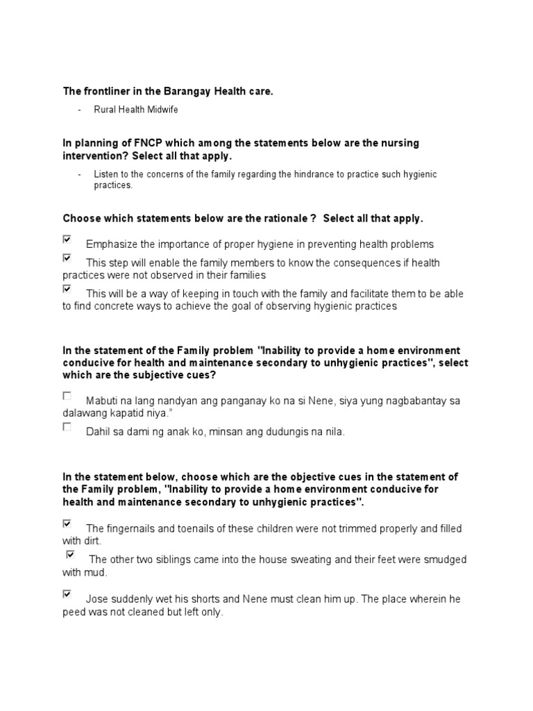 Rural Health Midwife | PDF | Hygiene | Nursing