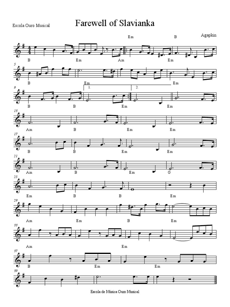 Farewell of Slavianka | PDF