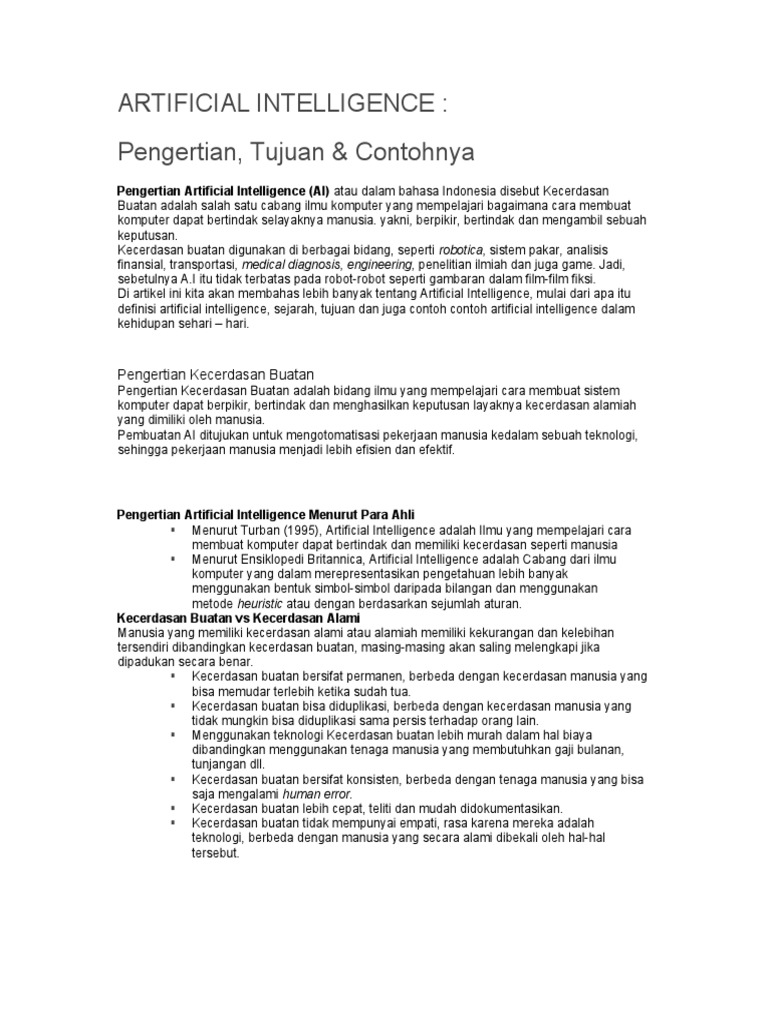 Artificial Intelligence Pdf