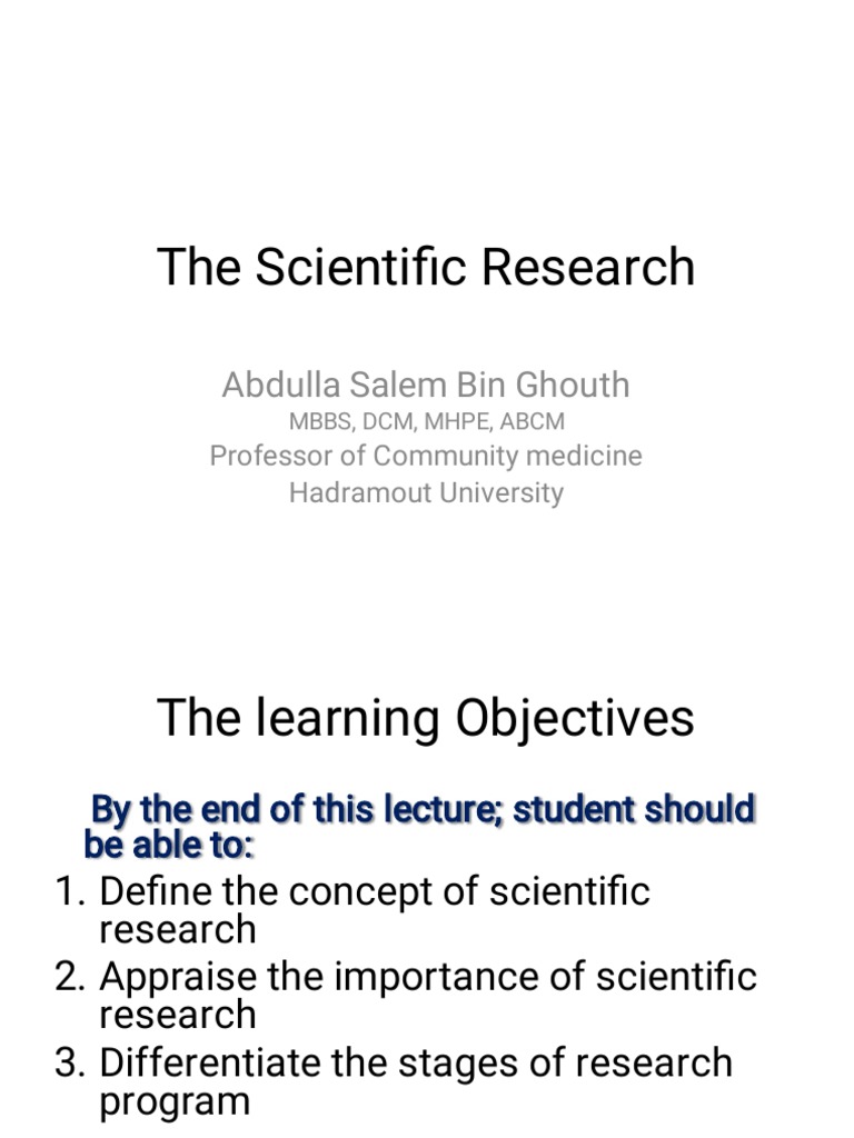 Understanding Scientific Research Basics | PDF | Science | Scientific ...