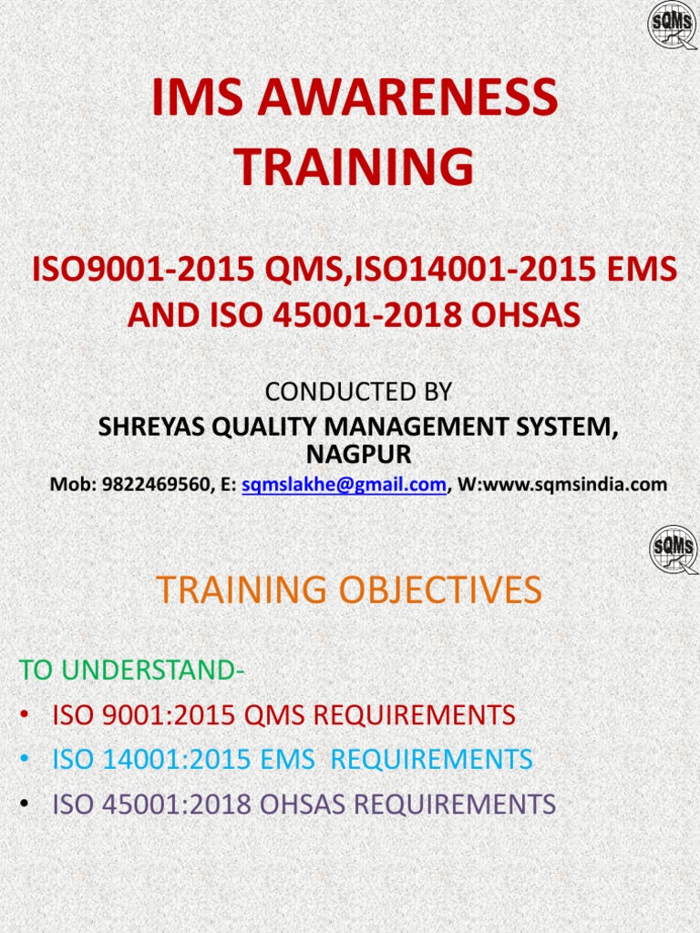 10.06.2020 Ims Awareness Training - S-IV-V | PDF | Audit | Regulatory ...