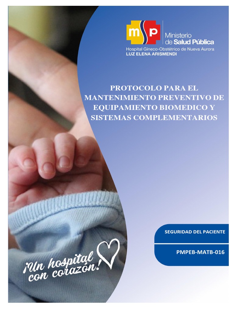 Protocolo Mante. Equipos Biomedicos | PDF | Hospital | Ciencias de la Salud