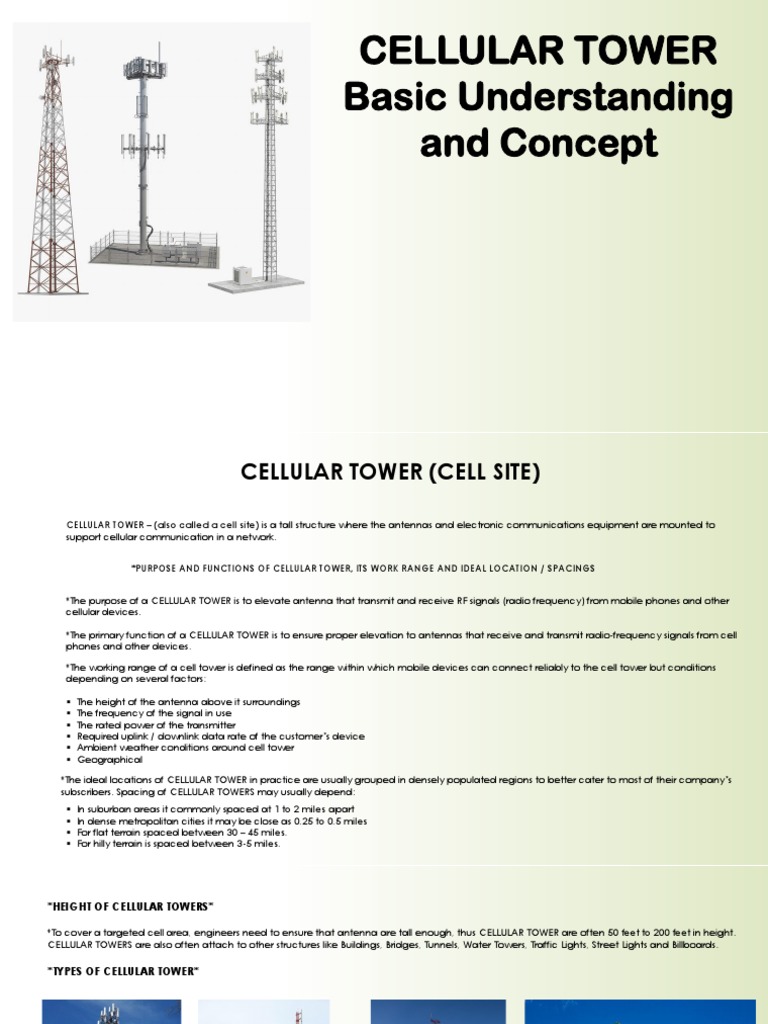 CELLULAR TOWER - Brief Understanding and Concept | PDF | Cellular ...