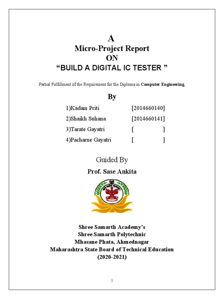 Priti Kadam CGR Project | PDF | Integrated Circuit | Microcontroller