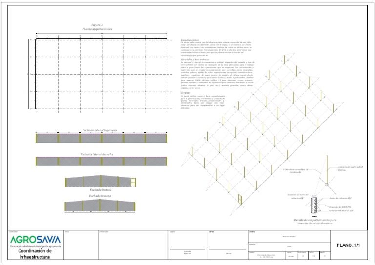 Diseño básico de un vivero con instalaciones esenciales | PDF ...