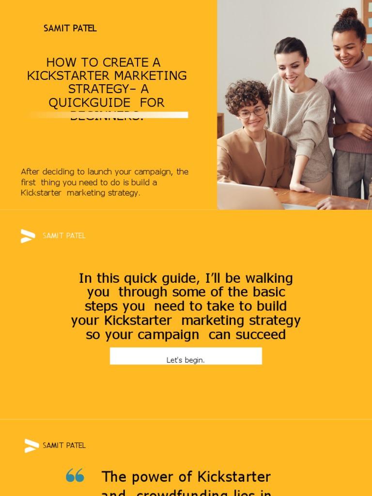How To Create A Kickstarter Marketing Strategy - A Quick Guide For Beginners | PDF