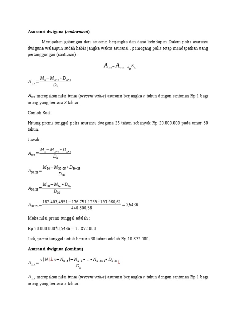 Asuransi Dwiguna | PDF