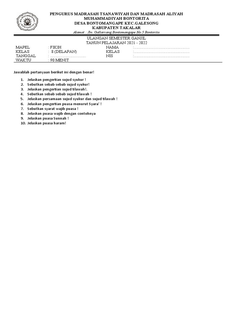 Fikih KLS 8 | PDF | Karier & Perkembangan